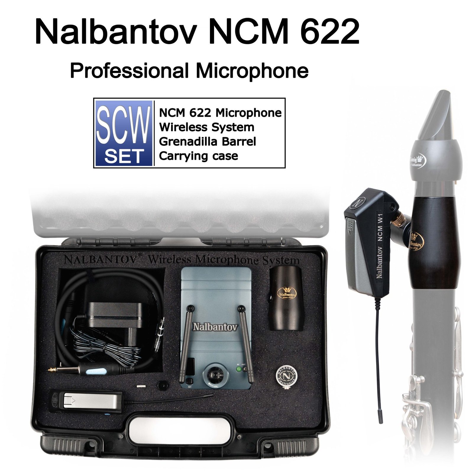 Clarinet Microphone Nalbantov NCM 622 Wireless set | Nalbantov ...